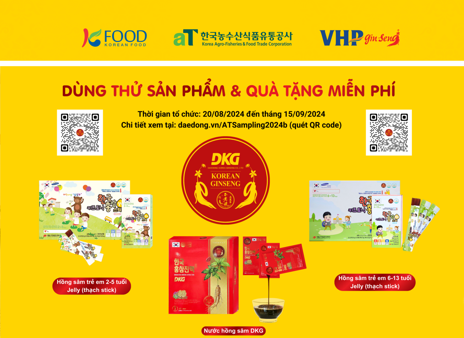 AT Sampling 2024 - VHP Ginseng - PT.TV-180, The Venice, Ocean Park 3, Hưng Yên